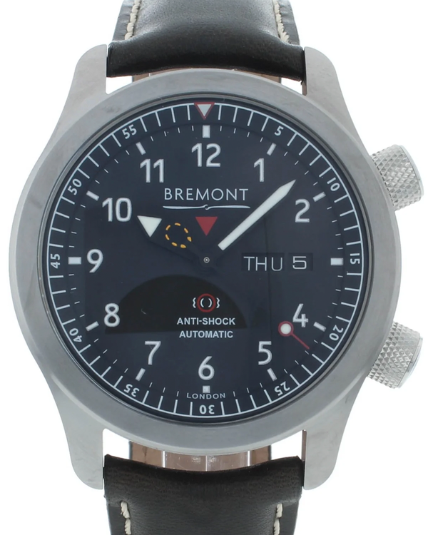 Bremont MB II 43MM Black Dial Leather Strap (MBII-BK-AN-S) – Grailzee