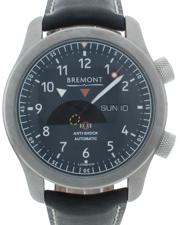 Bremont MB II 43MM Black Dial Leather Strap (MBII-BK-AN-S) – Grailzee