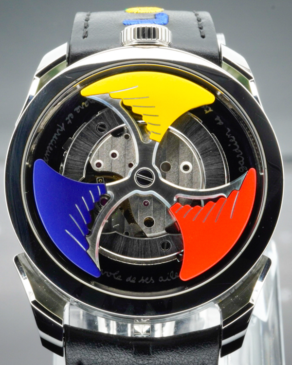 MB&F MAD Edition 1 "Time To Love" L.E. 42MM Skeleton Dial Leather Stra ...