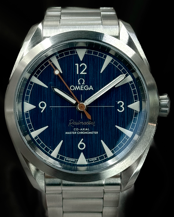 No Reserve - 2025 Omega Seamaster Railmaster 40MM Blue Dial Steel Brac ...