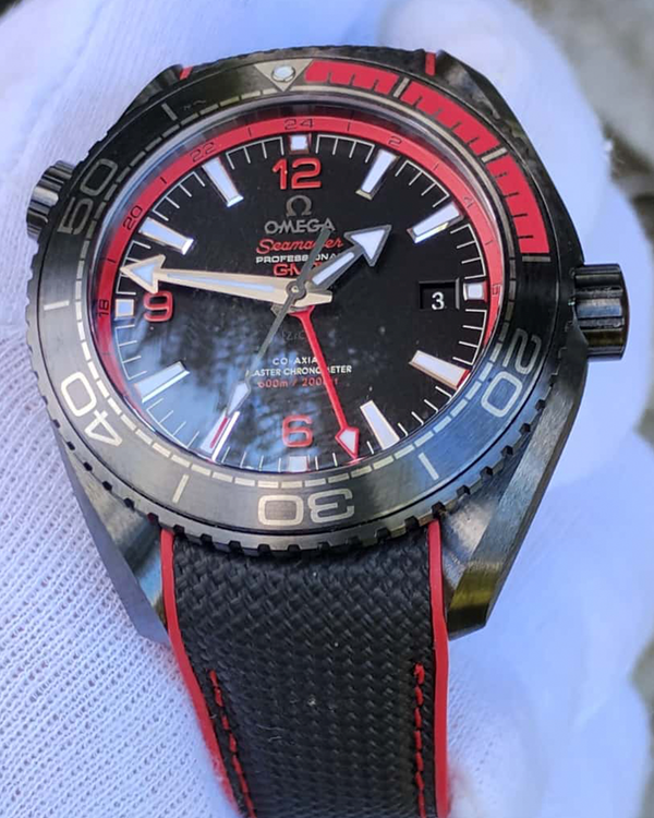2019 Omega Seamaster Planet Ocean 600M "Deep Black" 45.5MM Black Dial ...