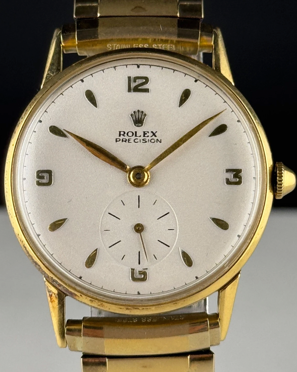 Rolex Oyster Precision 33MM White Dial Aftermarket Steel Bracelet (366 ...