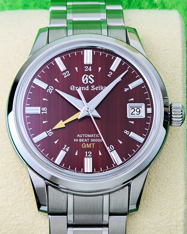 No Reserve - 2025 Grand Seiko Elegance 39.5MM Red Dial Steel Bracelet ...