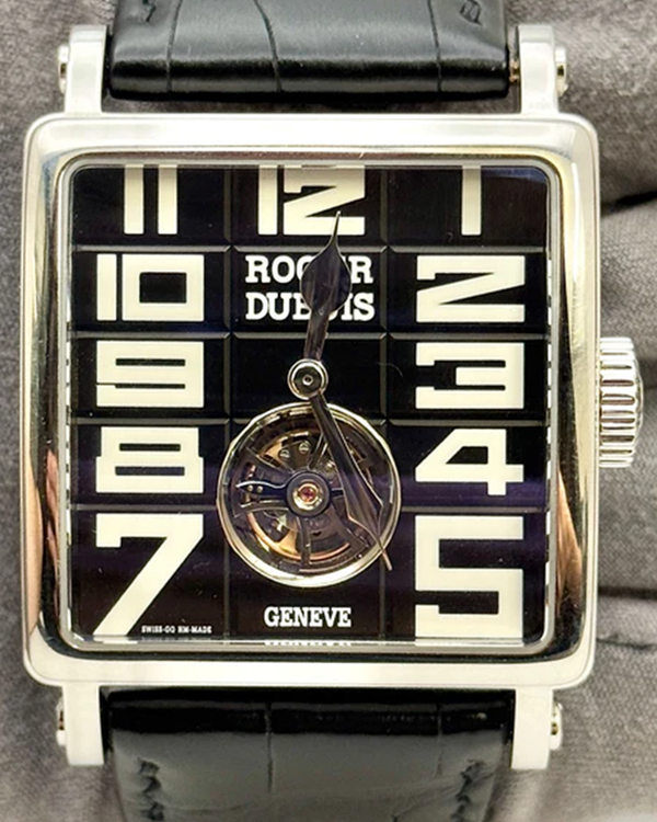 Roger Dubuis Golden Square Tourbillon 37MM Black Dial Aftermarket Leat ...