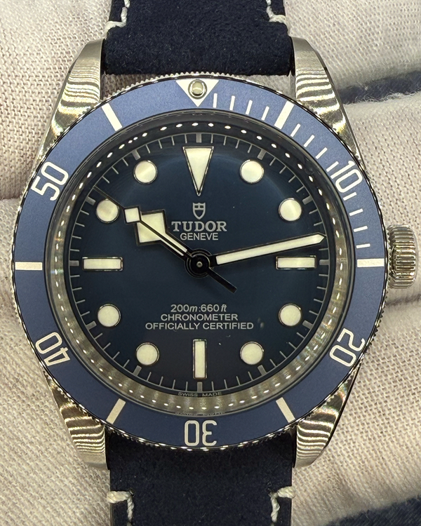 No Reserve - 2025 Tudor Black Bay 58' 39MM Blue Dial Leather Strap (79 ...