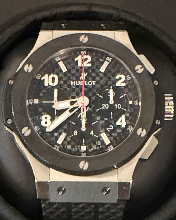2014 Hublot Big Bang 44MM Carbon Fiber Dial Rubber Strap (301.SB.131.R ...