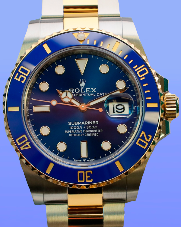 2025 Rolex Submariner Date "Bluesy" 41MM Blue Dial Two-Tone Oyster Bra ...