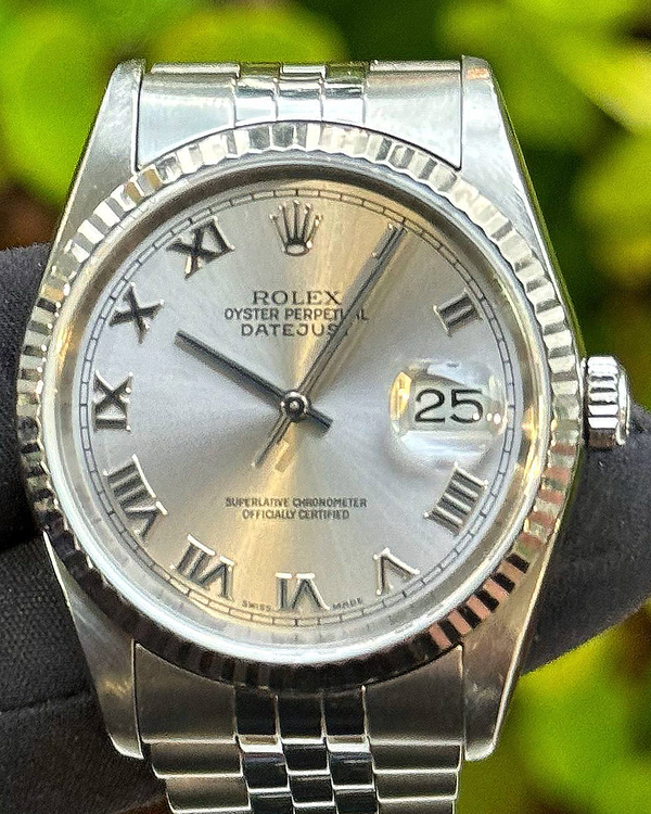 2004 Rolex Datejust 36MM Silver Dial Jubilee Bracelet (16234) – Grailzee