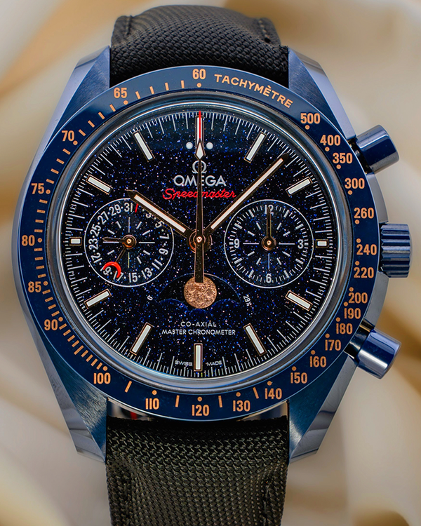 Omega Speedmaster Moonphase "Blue Side of the Moon" 44.25MM Aventurine ...