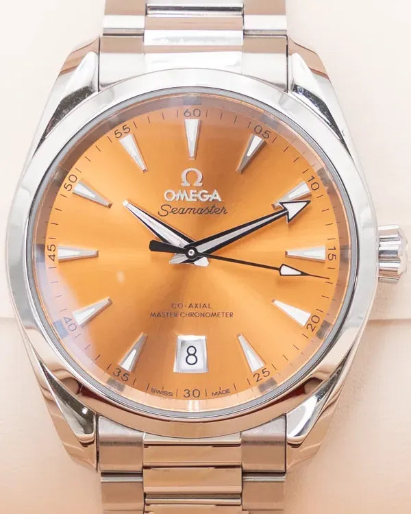 Omega Seamaster Aqua Terra "Shades" 38MM Yellow "Saffron" Dial Steel B ...