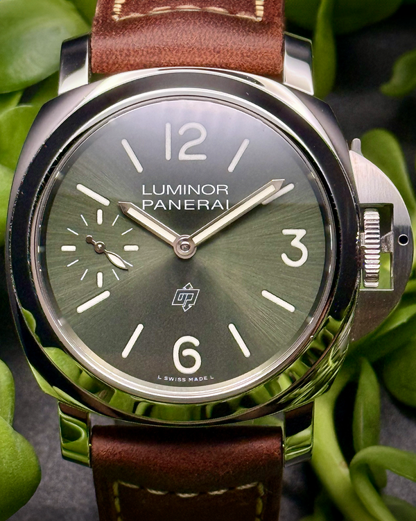 2025 Panerai Luminor Base Logo 44MM Green Dial Leather Strap (PAM01624 ...