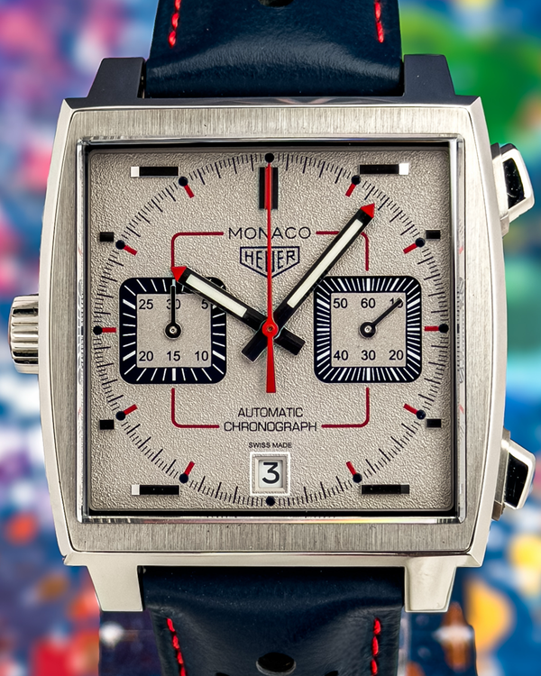 2019 Tag Heuer Monaco "50th Anniversary" L. E. 39MM Grey Dial Leather ...
