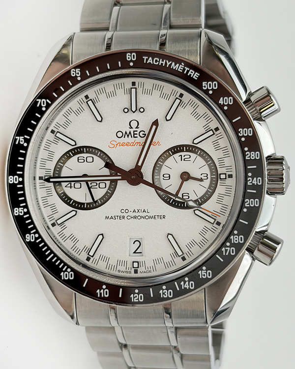 2021 Omega Speedmaster Racing 44.25MM White Dial Steel Bracelet (329.3 ...