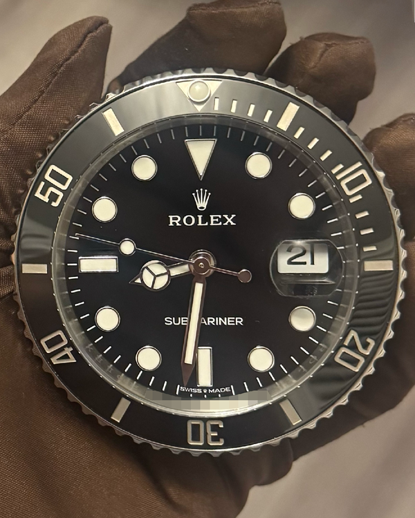 2025 Rolex Submariner Date Desk Clock 80MM Quartz Black Dial (909010LN ...