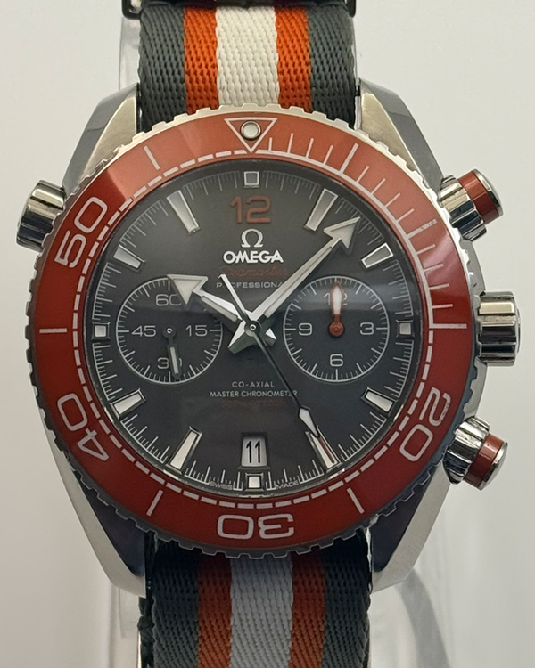 2020 Omega Seamaster Planet Ocean 600M 45.5MM Grey Dial Textile Strap ...