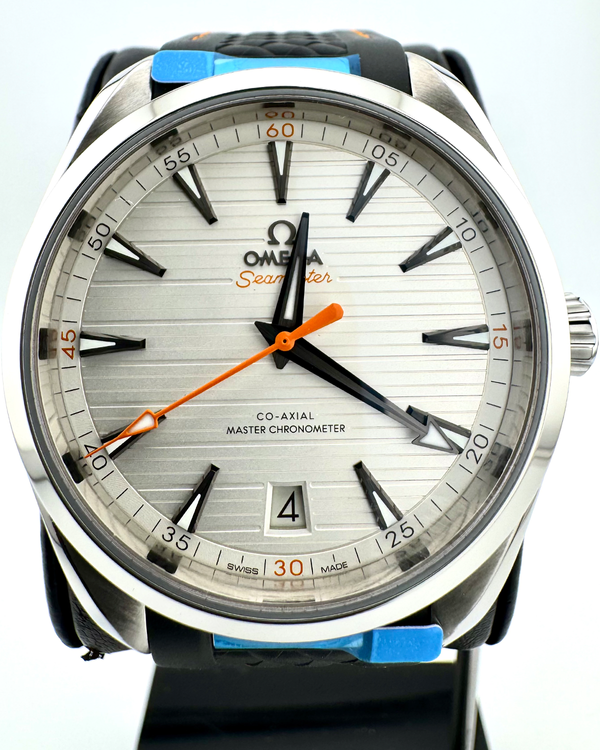 No Reserve - 2021 Omega Seamaster Aqua Terra 150M 41MM Silver Dial Rub ...