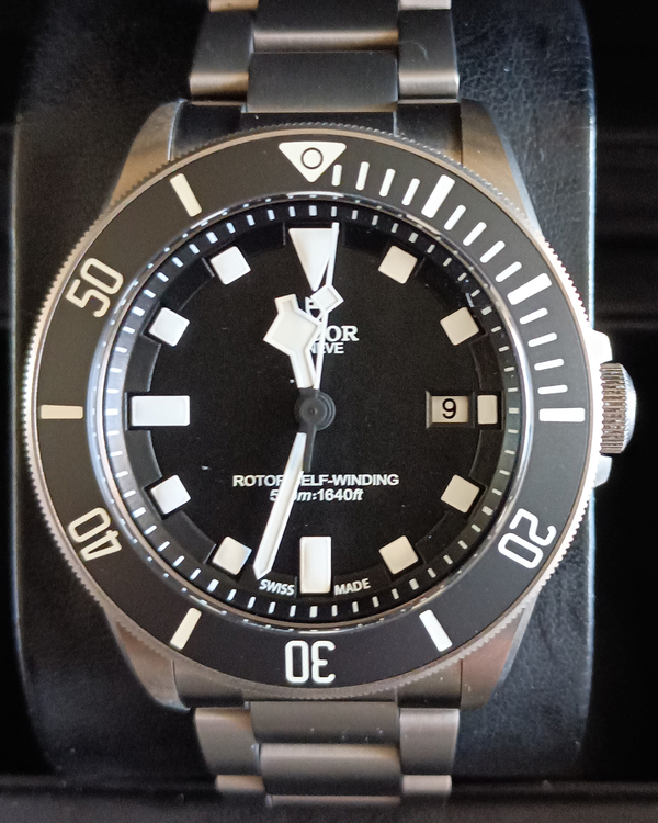 2018 Tudor Pelagos 42MM Black Dial Titanium Bracelet (25500TN) – Grailzee