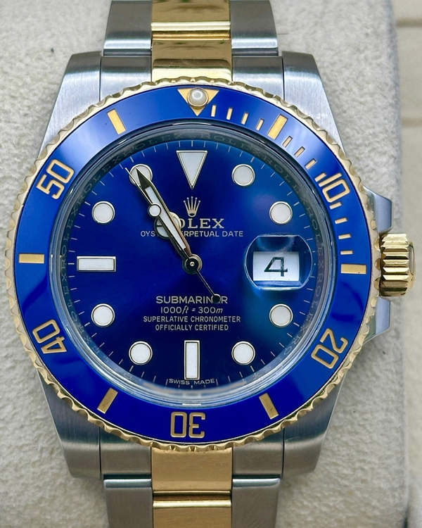 Rolex Submariner Date "Bluesy" 40MM Blue Dial Two-Tone Oyster Bracelet ...