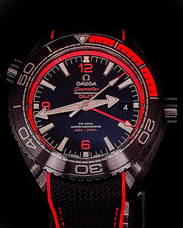 2019 Omega Seamaster Planet Ocean 600M "Deep Black" 45.5MM Black Dial ...