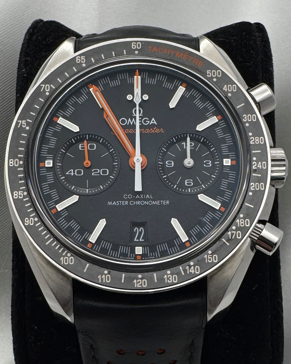 2020 Omega Speedmaster Racing 44.25MM Black Dial Leather Strap (329.32 ...