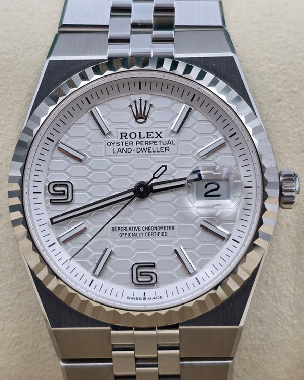 2026 Rolex Land-Dweller 36MM White Dial Flat Jubilee Bracelet (127234 ...