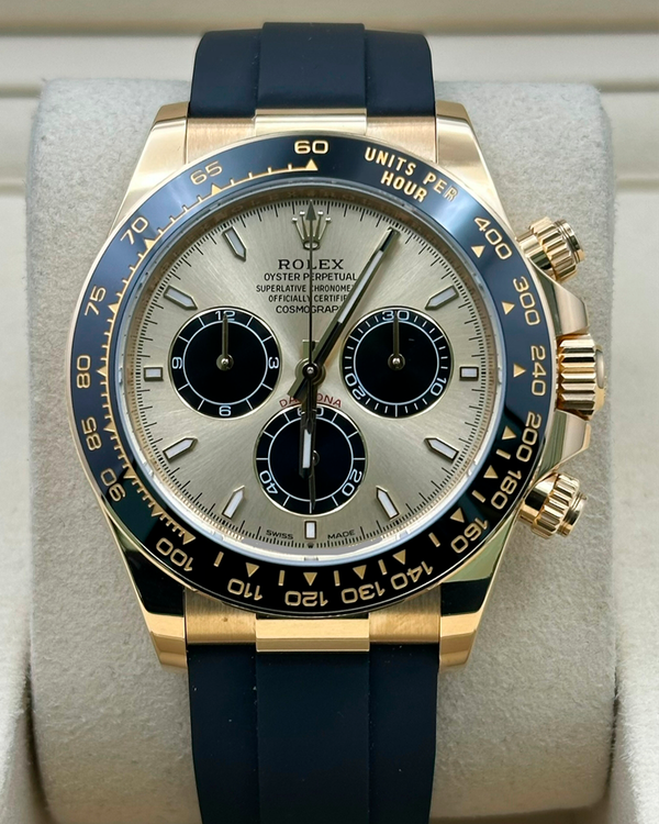 2026 Rolex Cosmograph Daytona 40MM Champagne Dial Rubber Strap (126518 ...