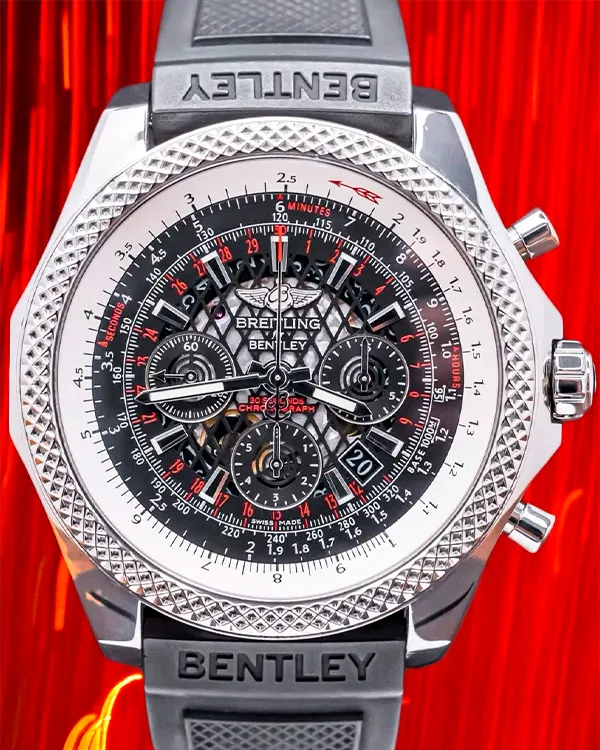 Breitling Bentley B06 49MM Black Dial Rubber Strap (AB061112/BC42 ...