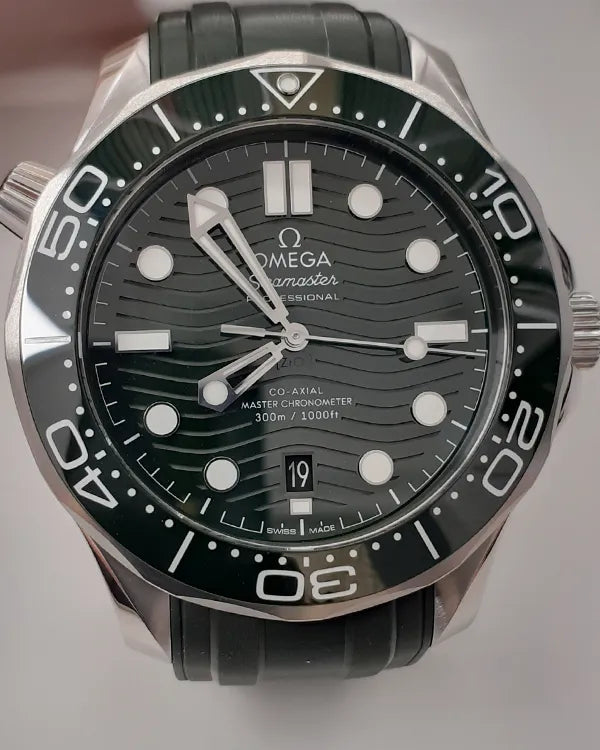 2024 Omega Seamaster Diver 300M "Seaweed" 42MM Green Dial Rubber Strap ...