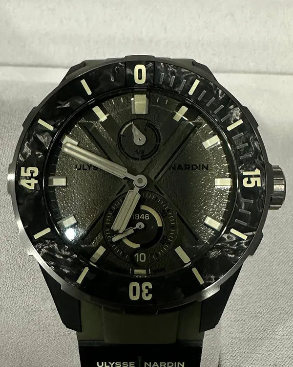 2024 Ulysse Nardin Diver Marine "NetOps" 44MM Green Dial Rubber Strap ...