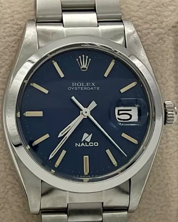 1981 (6.6 Mill Serial) Rare Rolex Oyster Precision Date 34MM Blue "Nal ...
