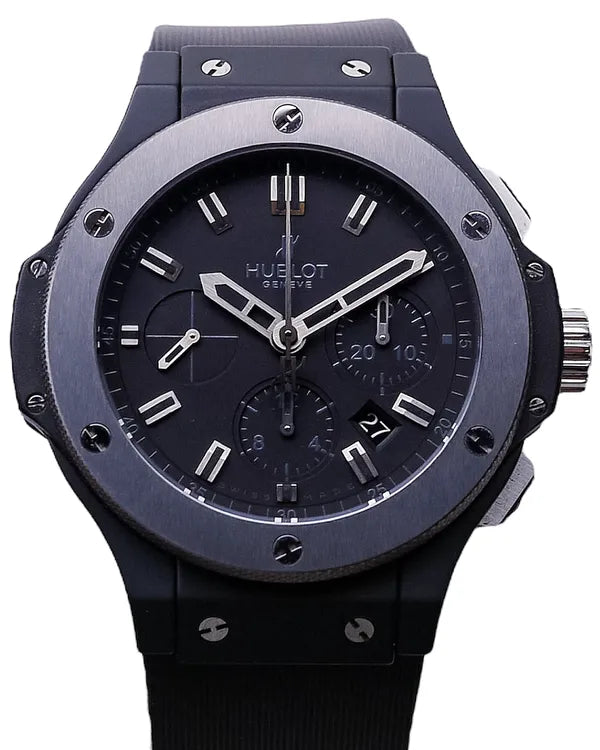 Hublot Big Bang Ice Bang 44MM Black Dial Rubber Strap (301.CK.1140.RX ...
