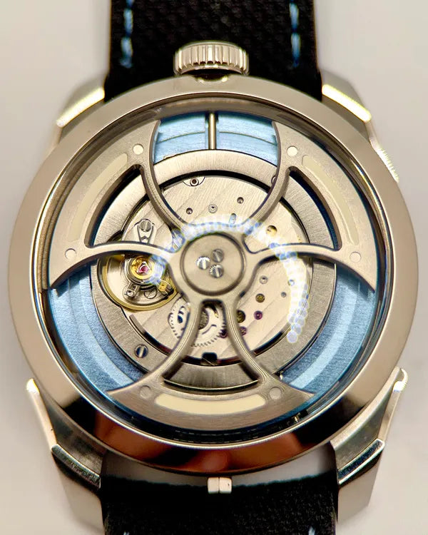 MB&F MAD Edition 1S 42MM Ice Blue Dial Leather Strap (M.A.D.1S) – Grailzee