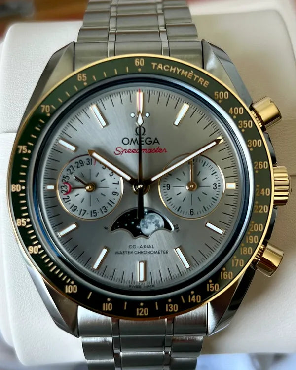2024 Omega Speedmaster Moonphase 44.25MM Grey Dial OEM Steel Bracelet ...