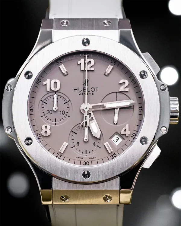 Hublot Big Bang 41MM Earl Grey Dial Leather Strap (342.ST.5010.LR ...