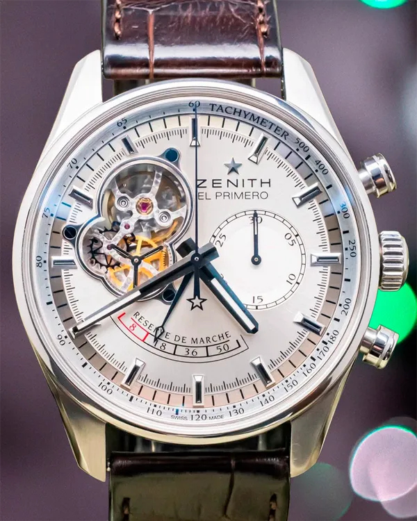 2014 Zenith El Primero Chronomaster Open Heart Power Reserve 42MM Silv ...