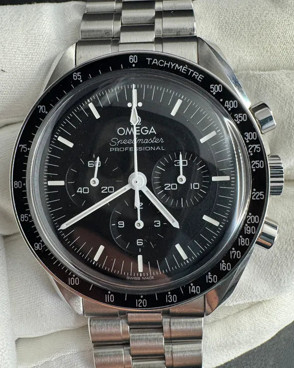 Omega Speedmaster Professional Moonwatch 42MM Black Dial Steel Bracele ...