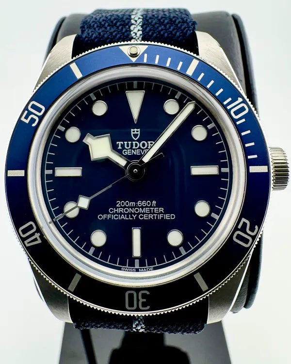 No Reserve - 2024 Tudor Black Bay Fifty-Eight 39MM Blue Dial Textile S ...
