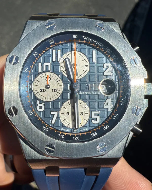 Audemars Piguet Royal Oak Offshore "Navy" 42MM Blue Dial Aftermarket R ...