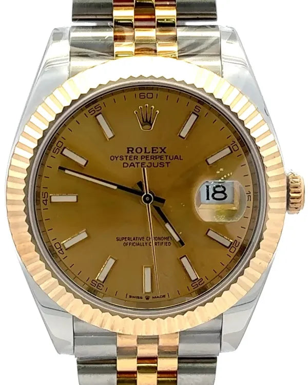 2020 Rolex Datejust 41MM Champagne Dial Two-Tone Jubilee Bracelet (126 ...