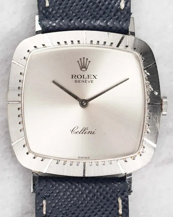 Rolex Cellini 30MM Silver Dial Aftermarket Leather Strap (4084) – Grailzee