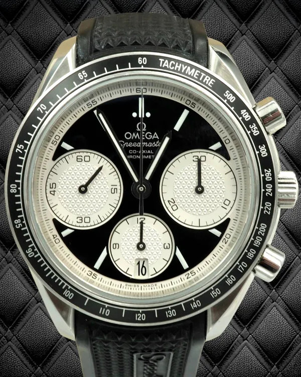 2019 Omega Speedmaster Racing 40MM Black Dial Rubber Strap (326.32.40 ...