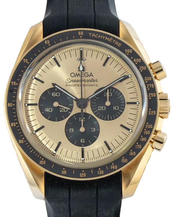 2023 Omega Speedmaster Professional Moonwatch 42MM Champagne Dial Rubb ...