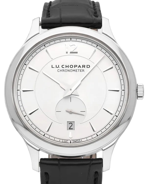 2017 Chopard L.U.C. XPS 1860 40MM Silver Dial Leather Strap (168583-30 ...