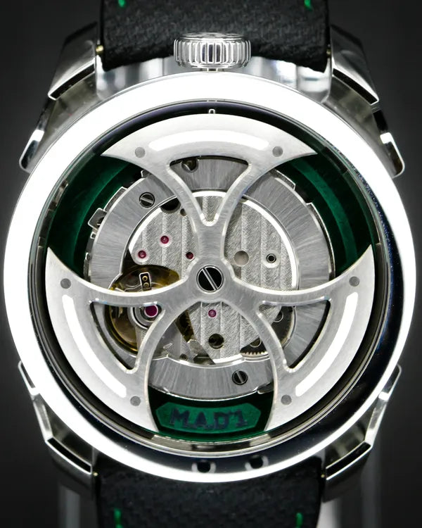 2023 MB&F MAD Edition 1 Green 42MM Skeleton Dial Leather Strap (M.A.D ...