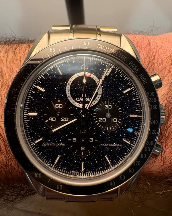 2016 Omega Speedmaster Moonphase 44.25MM Aventurine Dial Steel Bracele ...