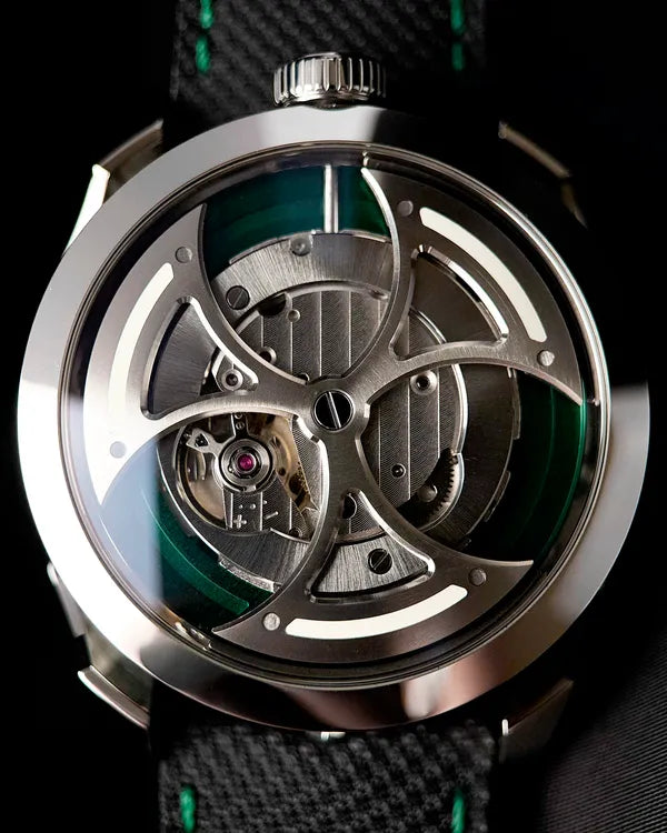2024 MB&F MAD Edition 1 Green 42MM Skeleton Dial Leather Strap (M.A.D ...