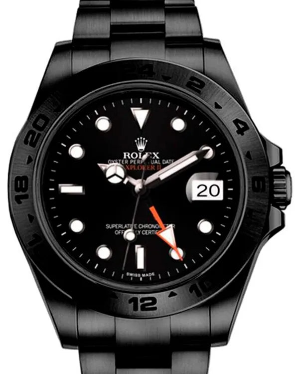 Rolex Explorer II 42MM Black Dial Aftermarket Oyster Bracelet (216570 ...