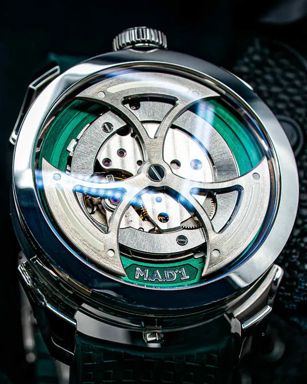 MB&F MAD Edition 1 42MM Skeleton Dial Rubber Strap (M.A.D. 1) – Grailzee