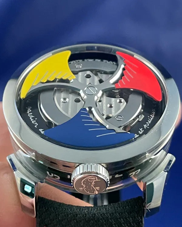 2024 MB&F MAD Edition 1 "Time To Love" L.E. 42MM Skeleton Dial Leather ...