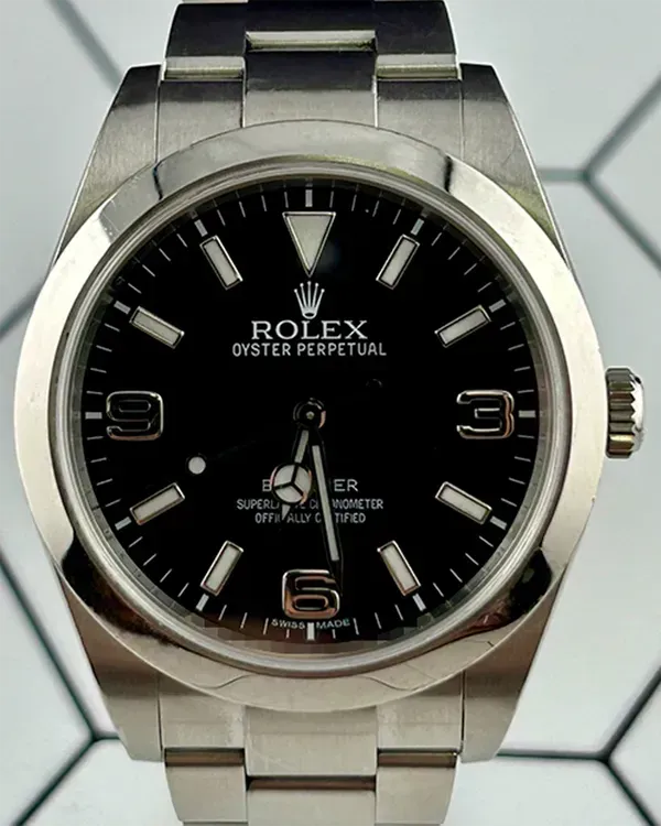 2011 Rolex Explorer 39MM Black Dial Oyster Bracelet (214270) – Grailzee